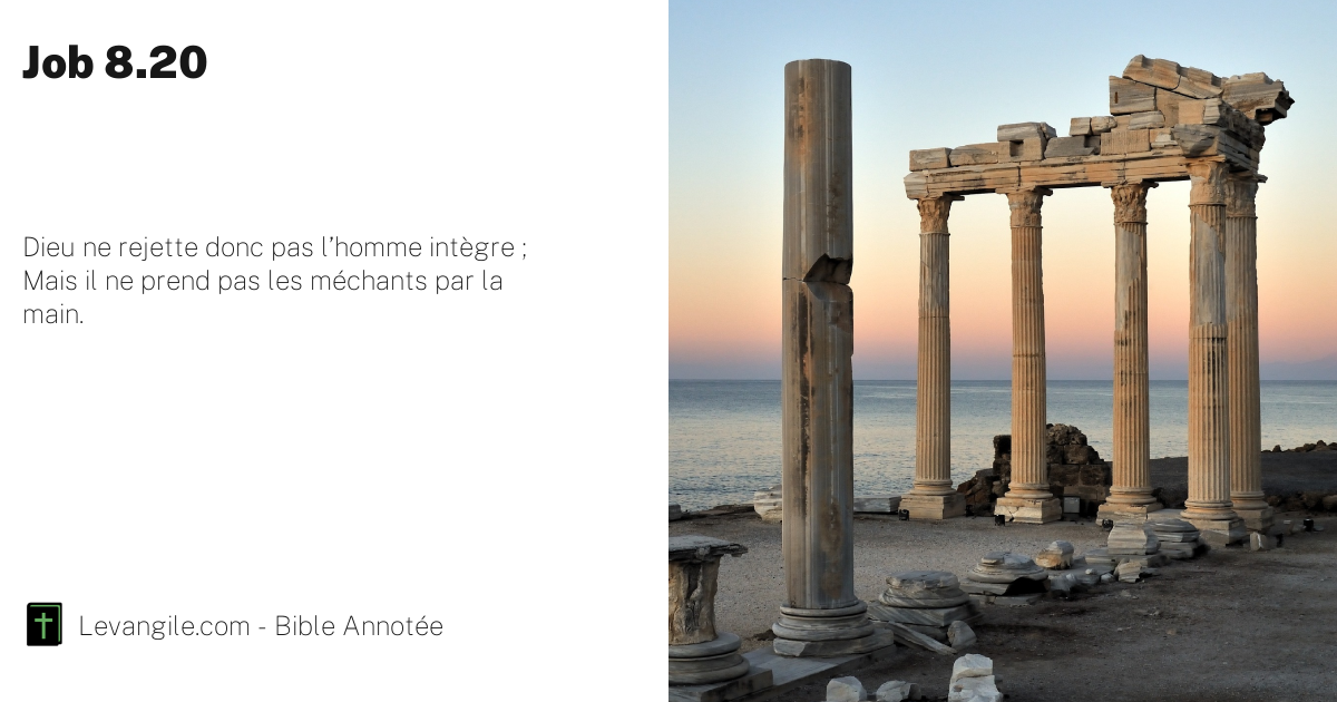 Job 8.20 - Bible annotée