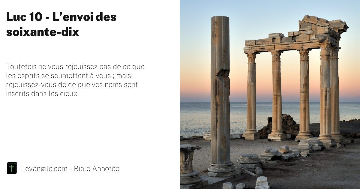 Luc 10.20 - Bible annotée