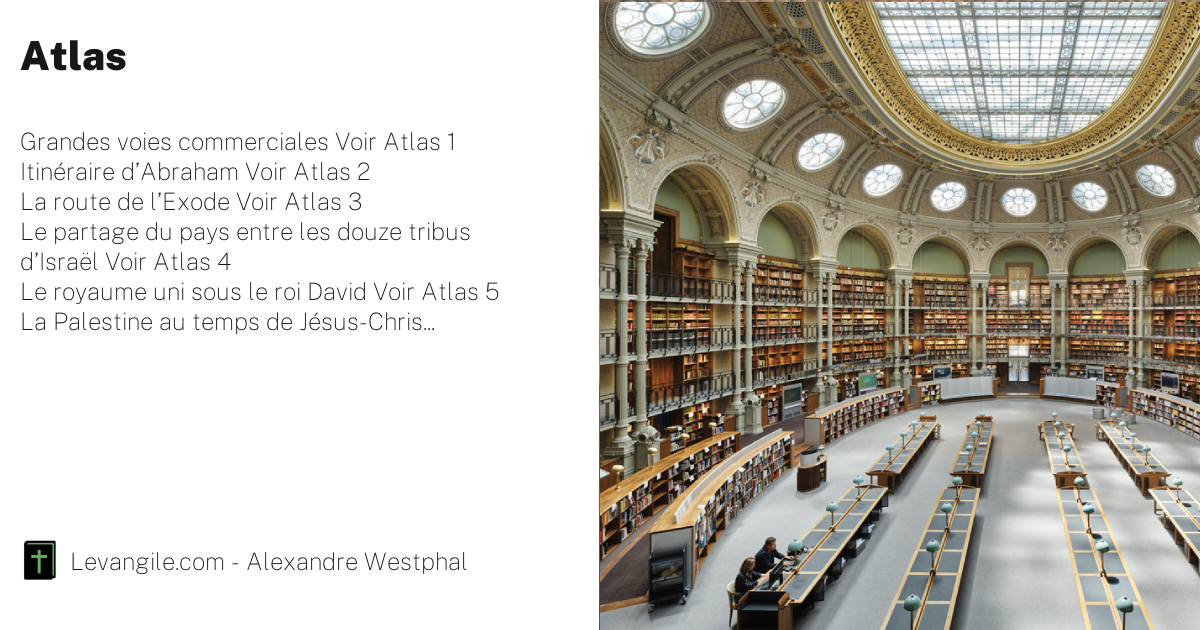 Atlas définition du dictionnaire biblique Westphal