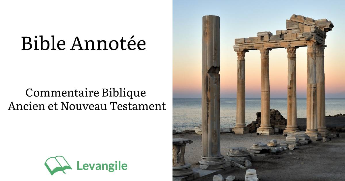 Bible Annotée commentaire biblique nouveau et ancien testament